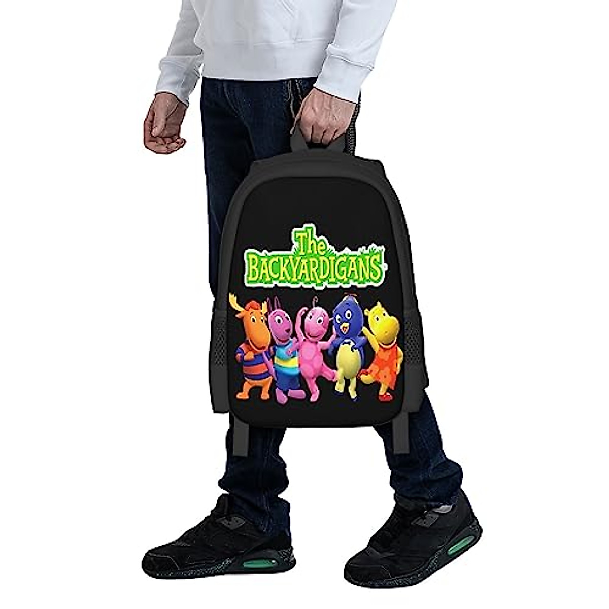 Pobecan The Anime Backyardigans Backpack Large Capacity Leisure Travel Backpack Book Bag Outgoing Daypack 12.5x5.5x16.5 inch