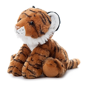 The Petting Zoo Tiger Stuffed Animal, Gifts for Kids, Wild Onez Zoo Animals, Tiger Plush Toy 9 inches