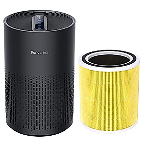 Air Purifiers Plus One More HEPA Filter for A11ergies, Pollen, Smoke, Dusts, Pets Dander, Odor, Hair, Ozone Free, 20db Quiet cleaner for Bedroom, Room, Kitchen and Living Room, SGS Certificaion