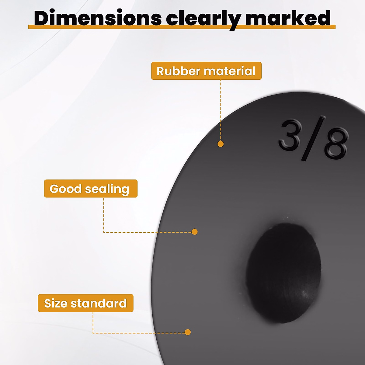 Xindojuz 58 PCS Hose Bib Repair Kit, Outdoor Faucet Washers Assorted Kit with Brass Screws, Flat and Beveled Washers Replacement Rubber Assortment Kits for Repairing Faucet Leak (Black)