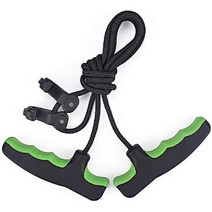 GPP Crossbow Cocking Device Three Finger Double Handle Crossbows Rope Cocker Aid Cocking String Tool (Green and Black)