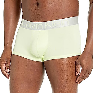 Calvin Klein Men's Reconsidered Steel Micro 3-Pack Trunk, Black, Ponderosa Pine, Spring Onion, Medium