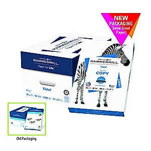 Hammermill Printer Paper, 24 lb Tidal Copy Paper, 11 x 17-1 Ream (500 Sheets) - 92 Bright, Made in the USA, 162360R