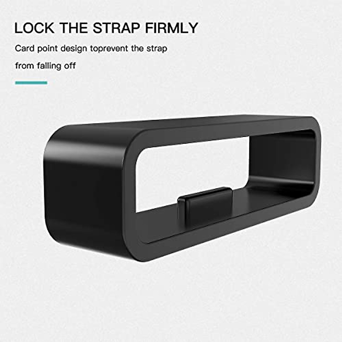 Replacement Fastener Rings for Samsung Gear S3/Galaxy Watch 3 45mm/Galaxy Watch 46mm Bands(Pack of 6) Security Loop Holder Keeper Retainer Silicon Secure Connector Loops for Gear S3 Smartwatch