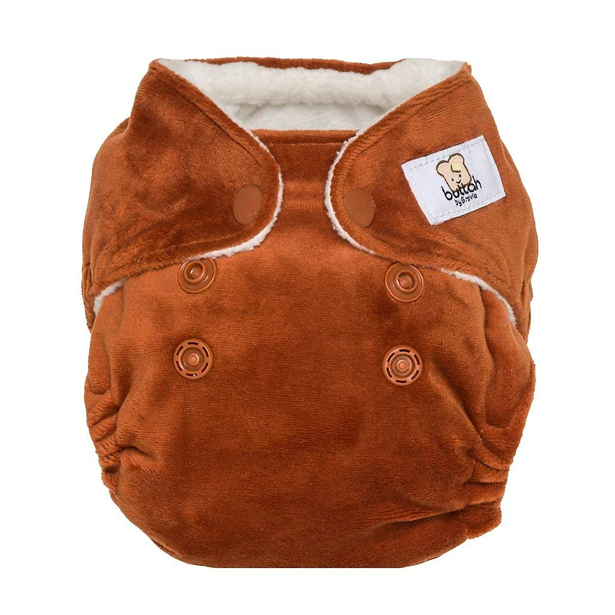 GroVia Spice Buttah Newborn All-In-One Reusable Cloth Baby Diaper