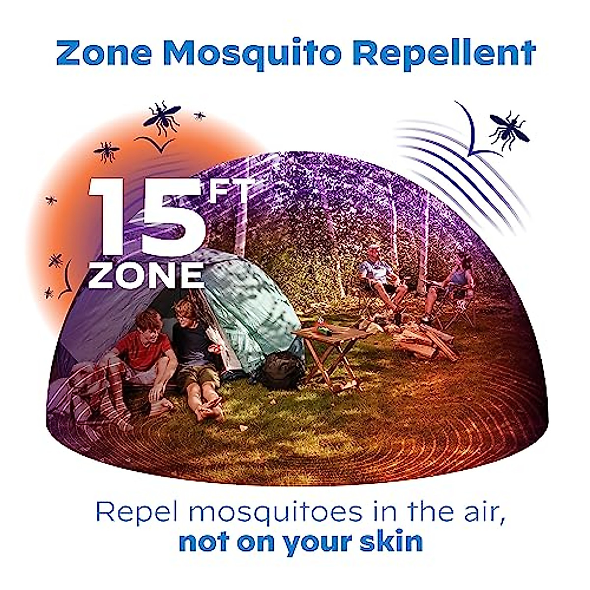 Thermacell Mosquito Portable Repeller; Includes 12-Hour Refill; 15 Foot Zone of Protection; Highly Effective Mosquito Repellent; Deet Free Bug Spray Alternative; Scent Free