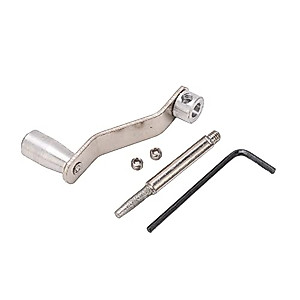 Hand Crank Chainsaw Sharpener Portable Manual Chain Sharpening Jig with Grinding Head Detachable Crank 1220in Chain Saw Guide Sleeve for Lumberjack Garden Worker