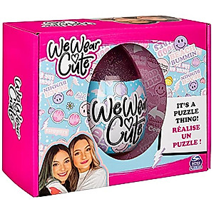 We Wear Cute, 100-Piece Surprise Puzzle in Egg Easter Basket Stuffer with Tik Tok YouTube Stickers, For Kids & Teens Ages 8 and up