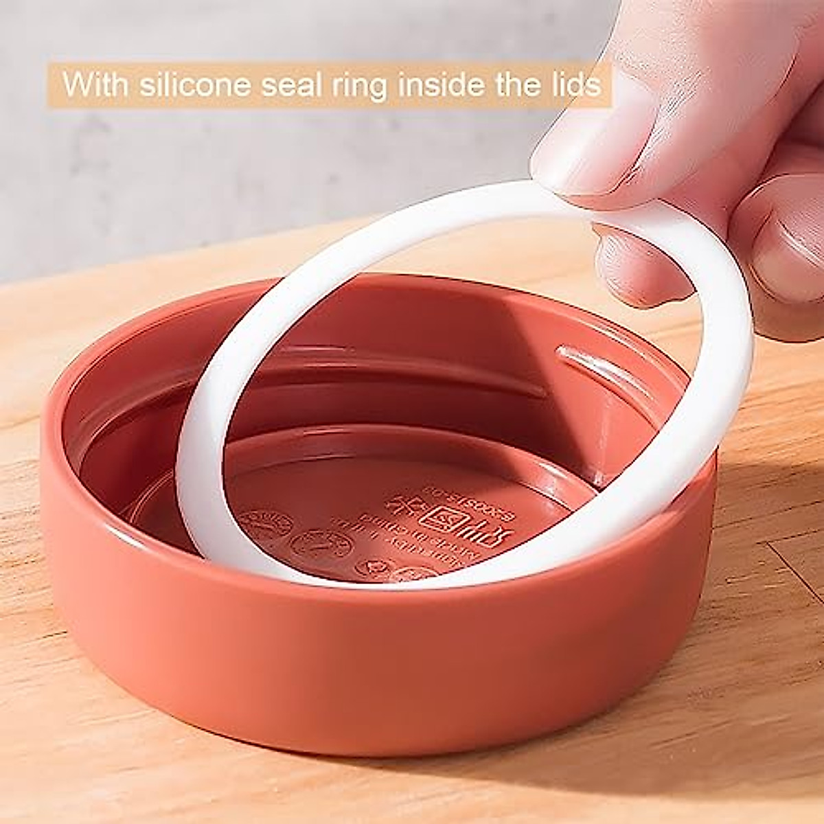 Overnight Oat Jars Containers with Screw Lid Airtight, Salad Dressing,Chia Pudding,Sugar Cane Cubes. Yogurt Storage Containers, Condiment Spice canisters