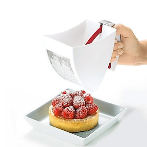 Cuisipro Scoop and Sift Flour Sifter, White, 3 cups, Medium