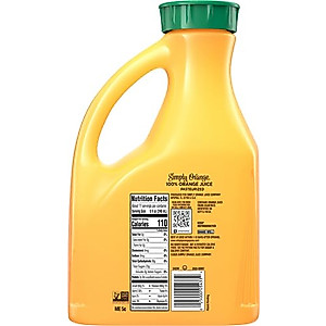 Simply Orange Juice, 89 fl oz, 100% Juice Not from Concentrate, Pulp Free