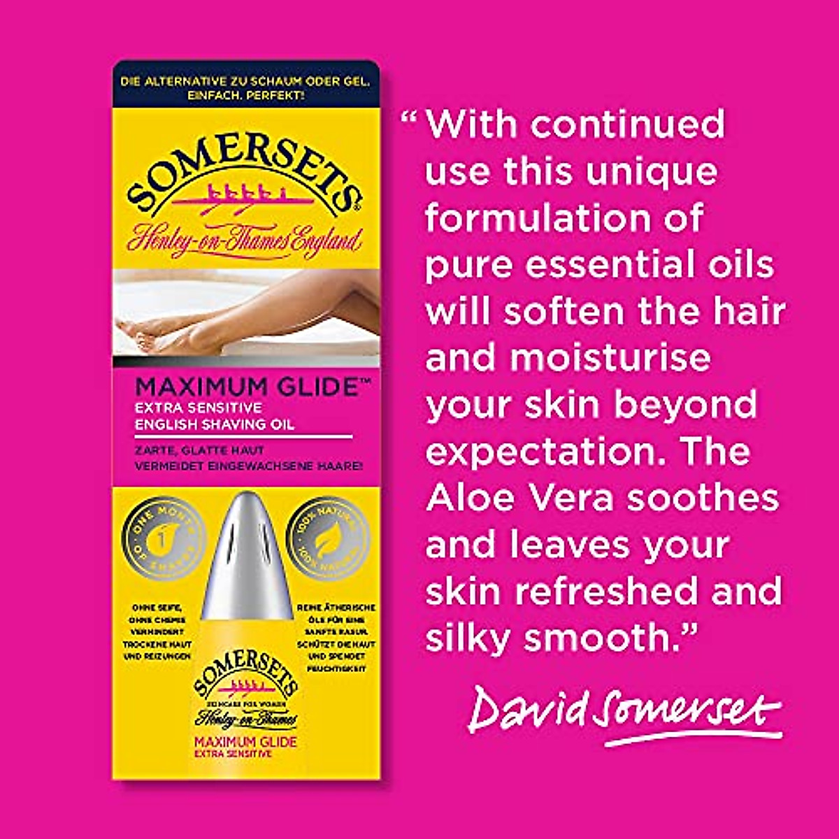 Somersets Maximum Glide Extra Sensitive English Shaving Oil 15 ml