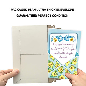 Anniversary Card For Daughter and Son In Law | Prime Greetings (Yellow Flowers)