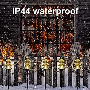 Christmas Solar Stake Lights, Set of 5 Waterproof Landscape Christmas Lights, Pathway Christmas Decorations, LED Lights for Yard Lawn Patio Walkway Decor (Tree)