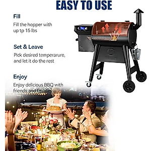 Z GRILLS 450B 2022 NEW Model Wood Pellet Grill & Smoker with a PID Controller, 459 sq in Cooking Area