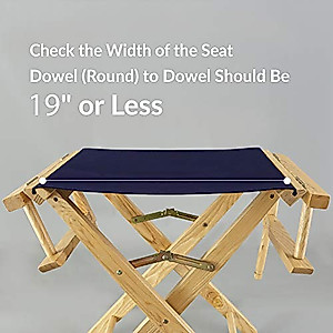 Casual Home Director Chair Canvas, 18.5"W x 16"D, White