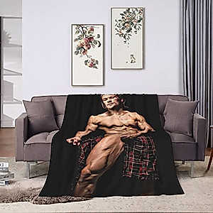Sam Heughan Ultra-Soft Micro Fleece Throw Blanket Warm Comfortable Versatile Blanket for Sofa and Travel
