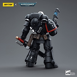 JOYTOY Warhammer 40,000 Action Figure, Raven Guard Intercessors Sergeant Ashan, 1/18 Warhammer 40K 4.7Inch Collection Model for Unisex, Adult, Christmas, Birthday Gifts, Ages 15 and Up