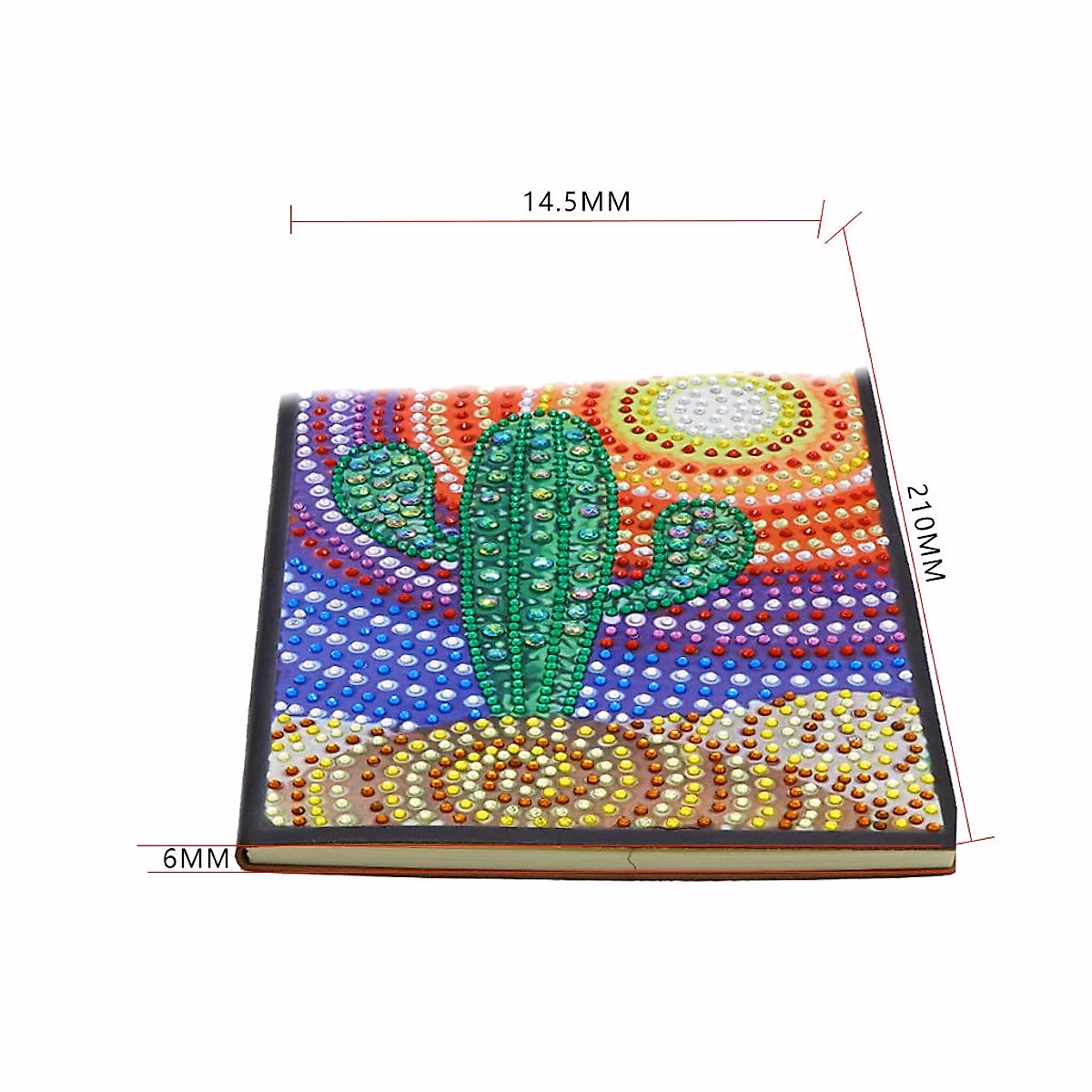 DCIDBEI 2-Pack DIY Diamond Paintings Notebook 5D Diamond Art Notebooks Paper A5 50 100 Art Diamond Notebook Kid Stitch Cross Stitch Notebooks Sketch Books for Adults DIY Diamond Dots Notebooks Blank