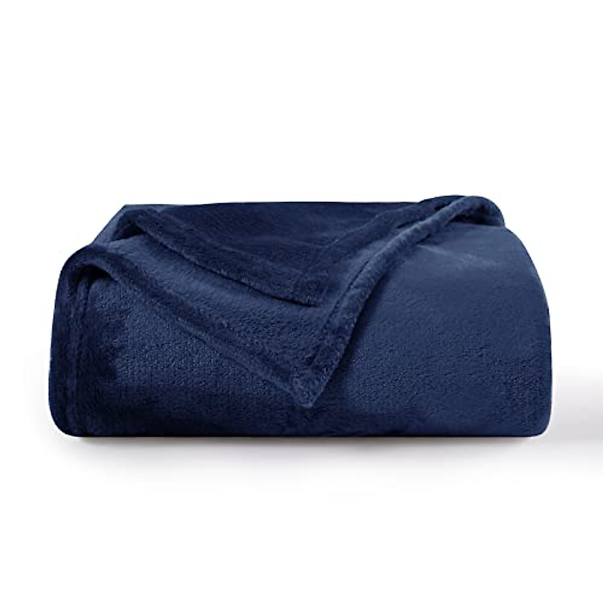 RUIKASI Fleece Throw Blanket Single - Plush Fuzzy Flannel Blanket Navy Blue for Single Size Bed, Super Soft Warm Blanket for Sofa and Couch, Fluffy Blanket 50x60 Inches