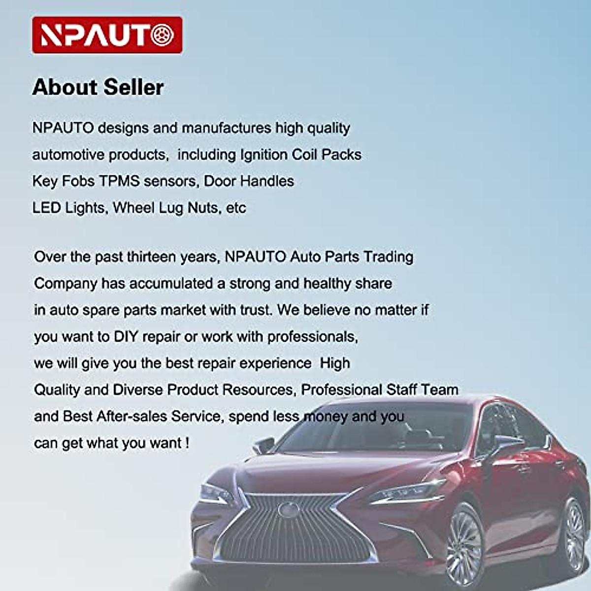 NPAUTO Key Fob Remote Replacement for Cadillac SRX ATS ELR XTS 2010 2011 2012 2013 2014 2015 Keyless Entry Remote Control Start Car Key Fobs (FCCID NBG009768T, 5-Buttons, 315 MHz)