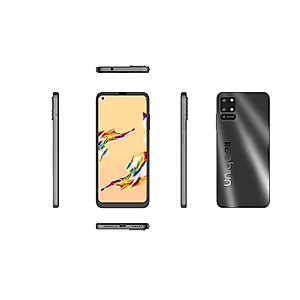 Uniqcell UNI 10X | Android Cell Phone | 6.55" HD+INCELL Punch Hole | Dual Sim | 128GB of Storage | Side Fingerprint (Black)