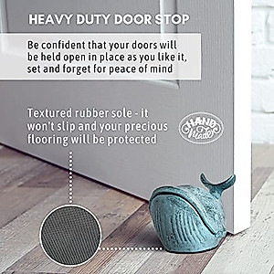 Cast Iron Decorative Door Stop - Bookend - Beach and Nautical Décor - Heavy Door Stopper, Beach Decoration for Home - Recycled Cast Iron Heirloom Piece