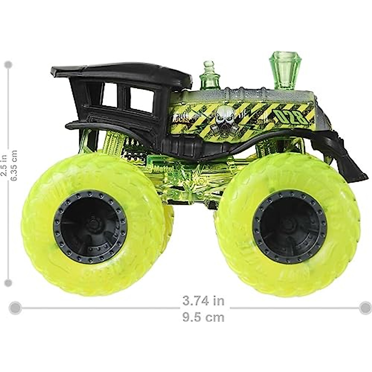 Hot Wheels Monster Trucks, 1 Toy Truck in 1:64 Scale & 1 Crushable Car (Styles May Vary)