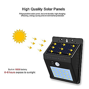 Wall Lampled Street Light Pir Motion Sensor Solar Garden Light Outdoor Waterproof Wall Lamp Solar Light for Home Garden Fence Stair asshow