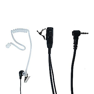 Caroo Covert Air Tube Ear Piece Headset for Uniden GMR 2 Two Way Radio Walkie Talkie GMR5089-2CKHS,GMR1636-2C etc.