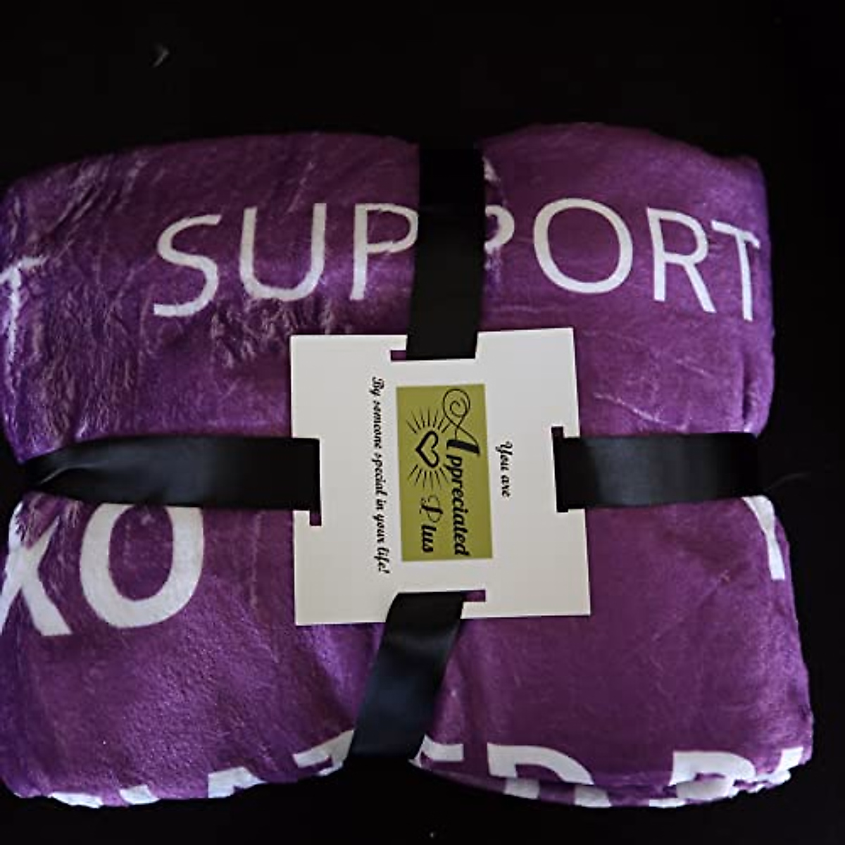 Friendship Throw Blanket Purple, Soft and Cozy, Unique Gifts for Women Celebrating Friendship, Caring for Women