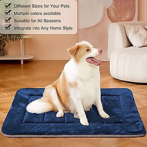Hero Dog Extra Large Dog Bed Crate Pad Mat Soft Kennel Pads 48 in Non Slip Washable Dog Mattress Pet Beds Cushion for Pets Sleeping Mats