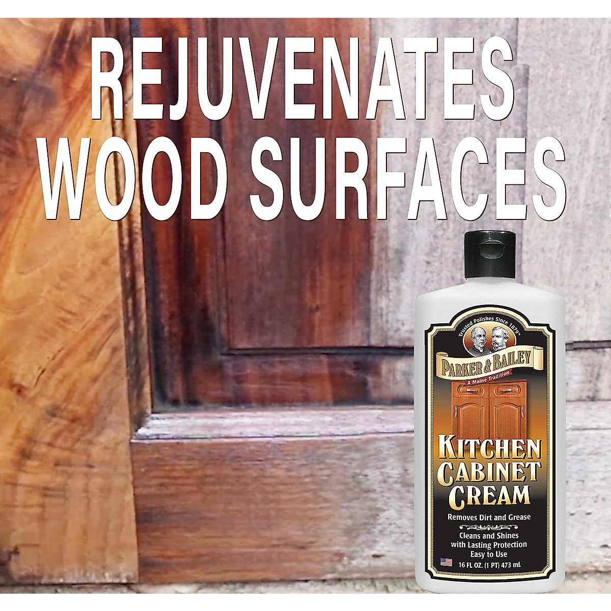 Parker and Bailey Kitchen Cabinet Cream-Wood Cleaner-Grease Remover 16 oz (1)