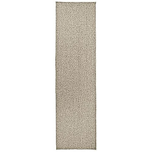 Liora Manne Calais Solid Indoor/Outdoor Rug – Casual Traditional Rug, Weather Resistant, Easy Care Performance Rug, Rugs for Entryway, Living Room, Patio, Solid Grey, 2' x 7'6"