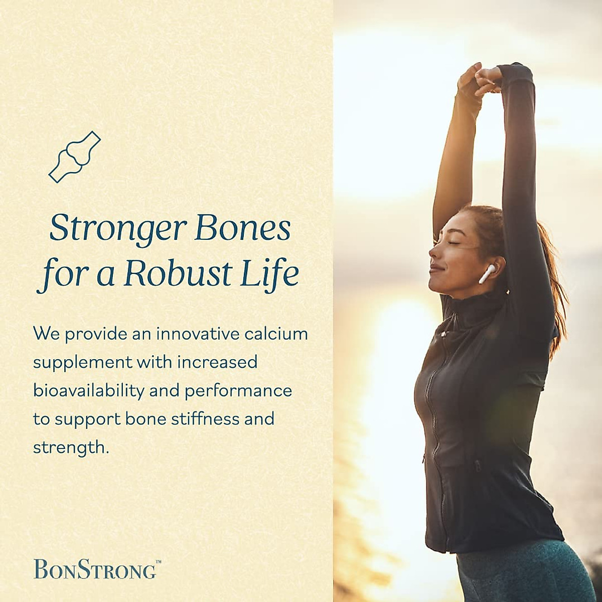 BonStrong Nano Calcium & MSM - Patented Nanotechnology with Vitamin D & K, Magnesium, Zinc, Selenium, and MSM for Bone & Joint Health - 120 Veggie Caps