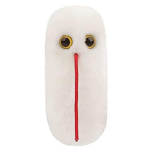 GIANTmicrobes Salmonella Plush -Learn About Food Safety, Bacteria and Gut Health with this Unique Fun Gift for Friends, Families, Teachers, Chefs, Doctors, Gastroenterologists, Students and Scientists
