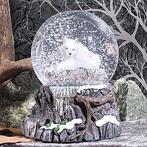 Nemesis Now Guardian of The North Snow Globe,Grey (LP) 14.5cm