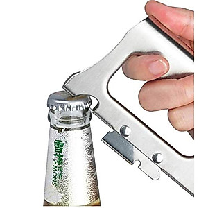 Kitchen Stainless Steel Military Style Multi-Function Manual Can Opener for Can Beer
