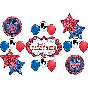 WESTERN BANDANA MARQUEE Birthday PARTY Hoedown Rodeo Balloons Decorations Supplies Horse Cow by Anagram