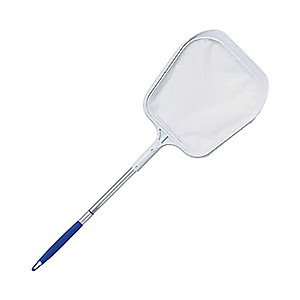 Poolmaster 21156 Small Pool, Spa, Hot Tub and Pond Leaf Skimmer with 2-Piece Adjustable Pole, White