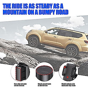 Sodcay Pack-1 Car Cup Holder Phone Mount, 2-in-1 Cup Holder Expander Adapter, 360 Degrees Rotation Cup Holder Cellphone Mount, Multifunctional Cup Holder Cell Phone Holder (Black)