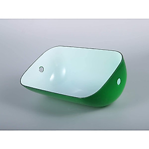 GoLuck Glass Bankers Lamp Shade Standard Replacement Lampshade(Green)