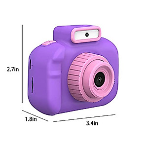 1080P HD Digital Camera, 4800W Front and Rear Dual Camera, Video and Games, with Flashlight, 800Mah Battery