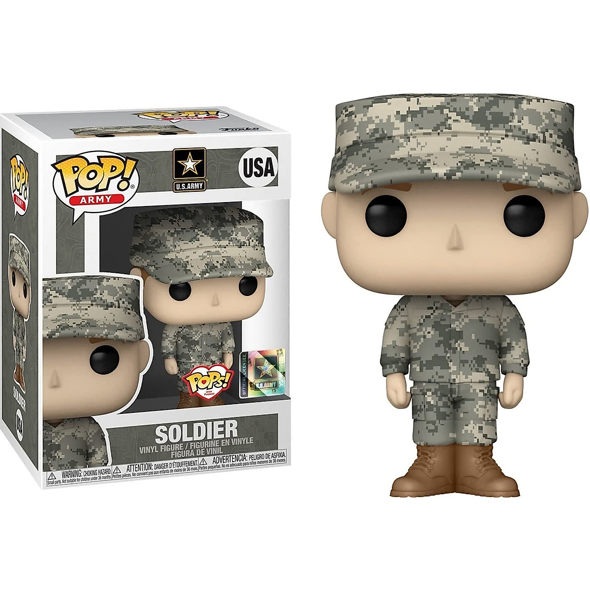 US Army - Soldier in Combat Uniform! Funko Pop Vinyl Figure (Bundled with Compatible Pop Box Protector Case)