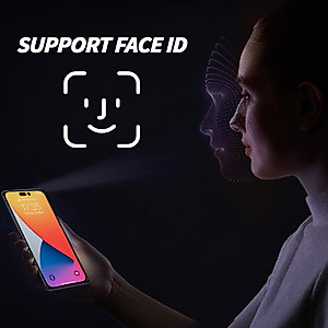 iPhone 14 Pro Max Privacy Case with Camera Lens Protector, Tempered Glass Cover, Anti-Spy Screen, 360 Degree Double-Sided Tempered Glass Metal Bumper Case, Black