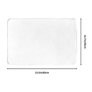 Middle Century Bath Mat for Bathroom Rugs Non Slip, Bath Mat Quick Dry Absorbent Bath Rug, Thin Rubber Backed Easy to Clean, Modern Geometry Diamond 16"x24"