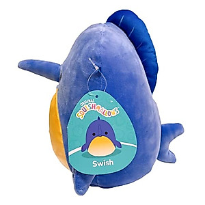 Squishmallows Kellytoy Sea Life Squad Plush Toy (8" Swish The Swordfish)