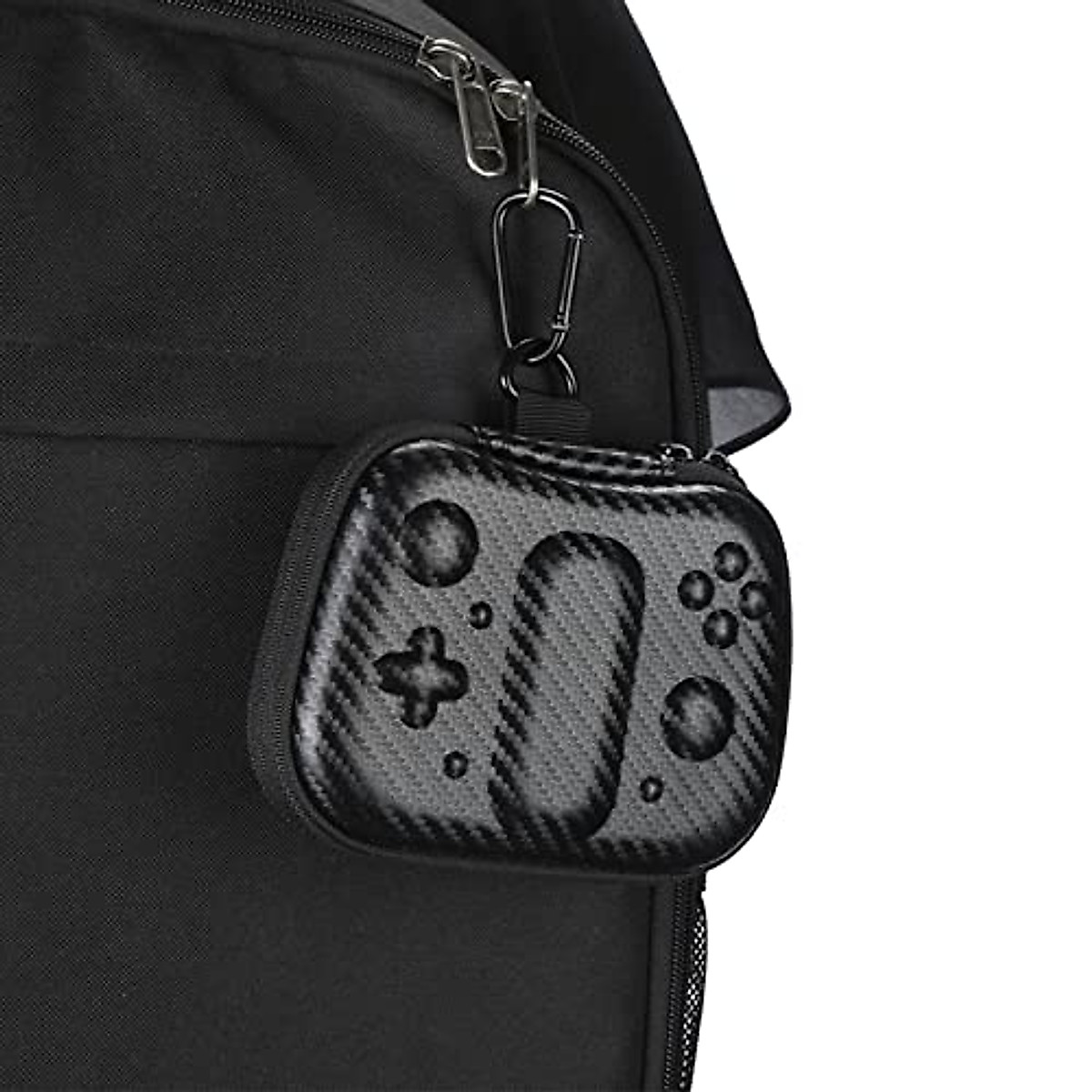 WEPIGEEK Slim Travel Case for Razer Kishi / Gamevice UPDATED Mobile Gaming Controller with Thumb Sticks,Hook Black(Two Style) (Stripe-Black)