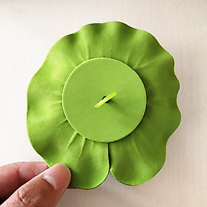 XIZHI 7 Pcs Artificial Floating Foam Lotus Flower with Water Lily Pad, Floating Artificial Lotus Flowers Decor Floating Pond Decor Home Decoration