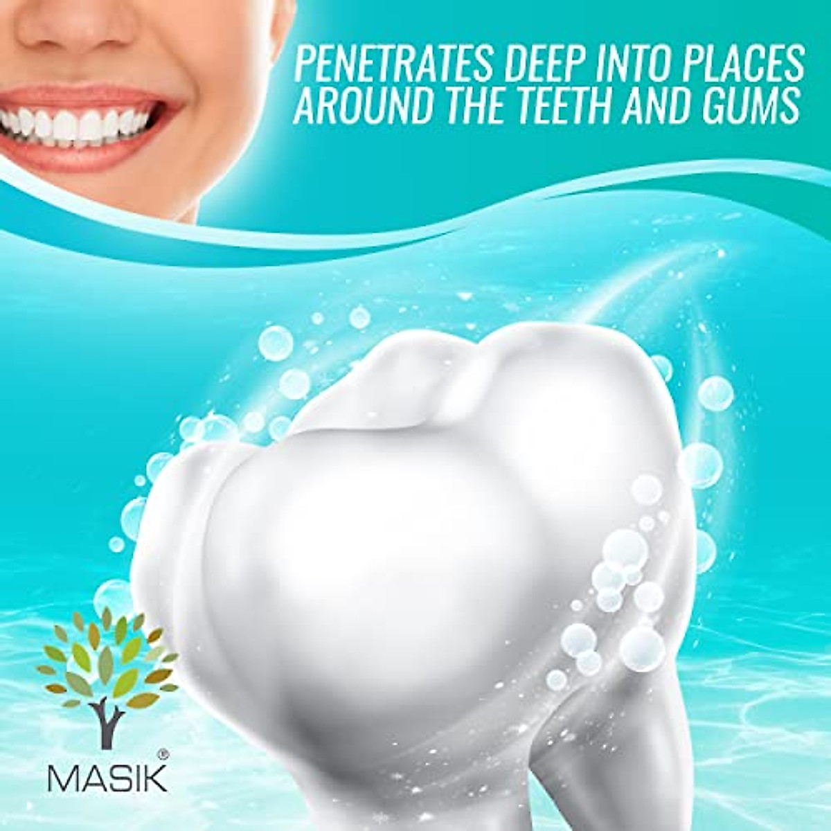 Masik Toothpaste Without Mint, Whitening Stain Removal, Dead Sea Salt Mineral & Essential Oils for Sensitive Teeth Gum Health - Fluoride & Foam Free, Non-SLS, Made in Israel (Lemongrass 3 Pack)